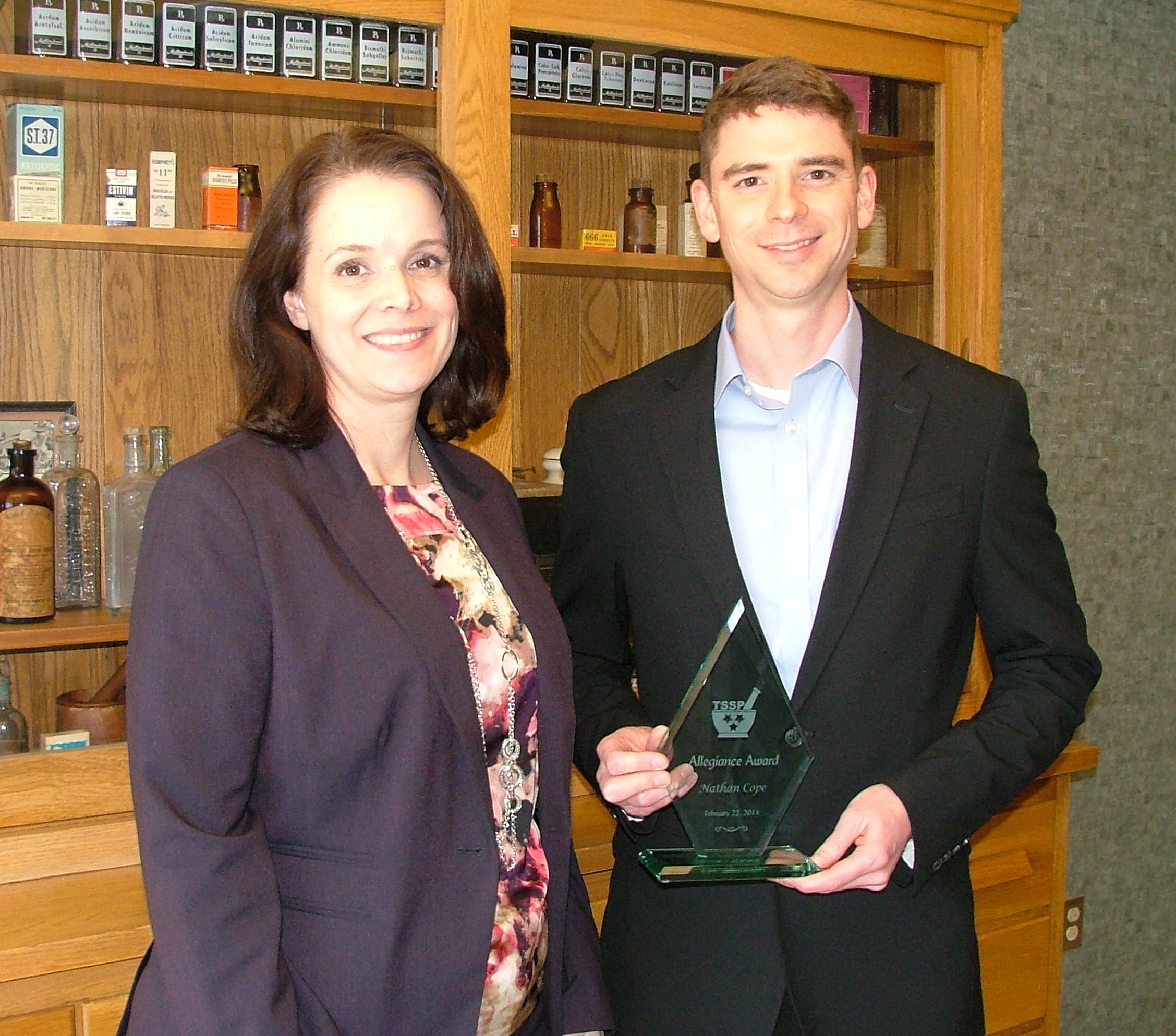 Cope Honored with TSSP Allegiance Award - UTHSC News