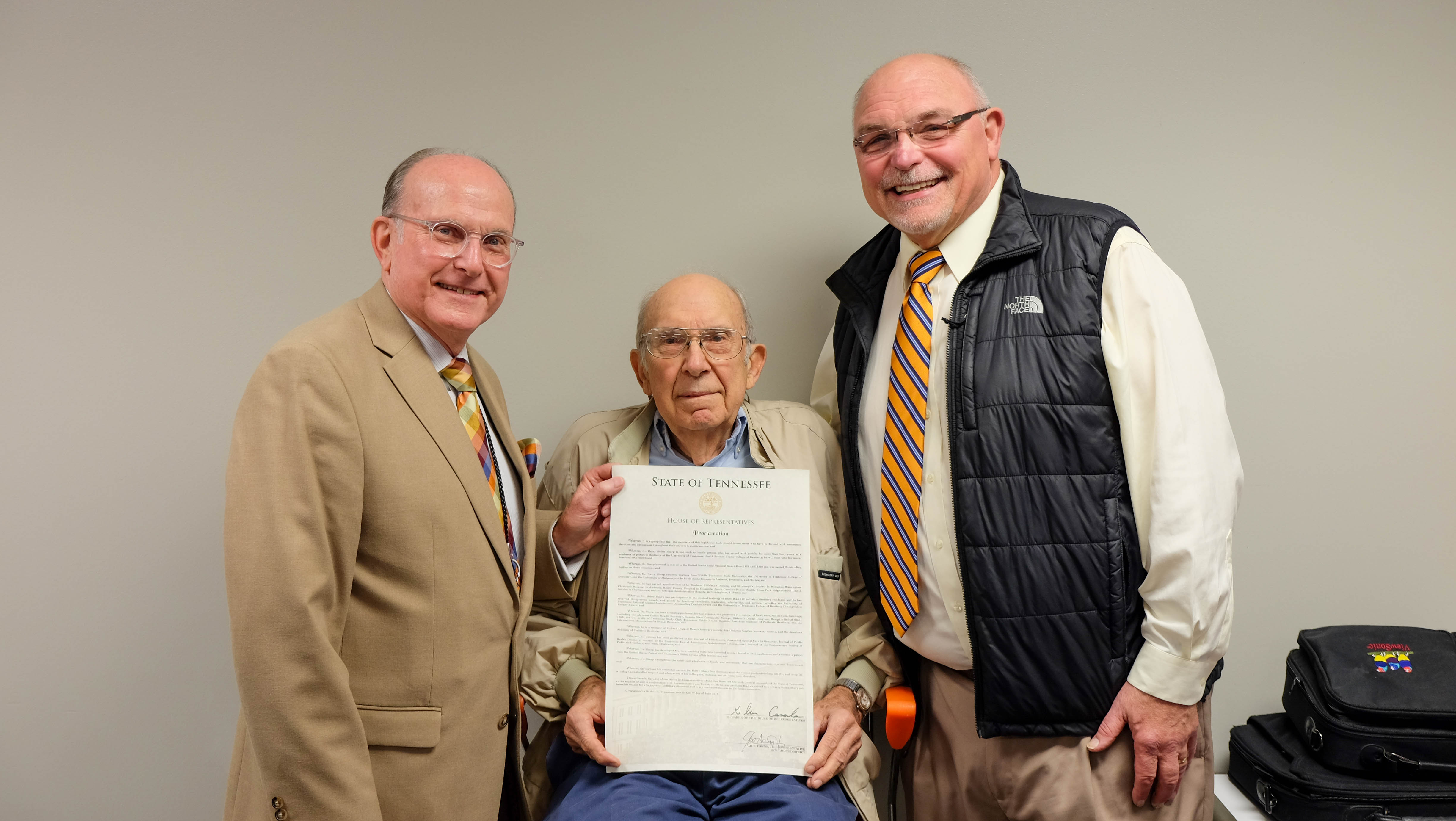 Harry Sharp Named Professor Emeritus, Honored by College of Dentistry ...